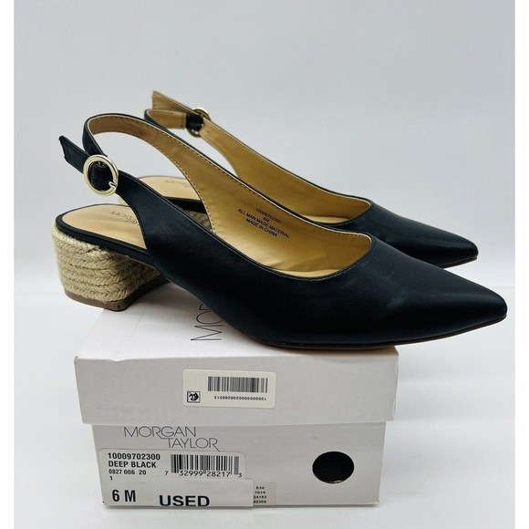 Morgan Taylor | Shoes | Morgan Taylor Womens Vicky Jute Slingback Heel ...
